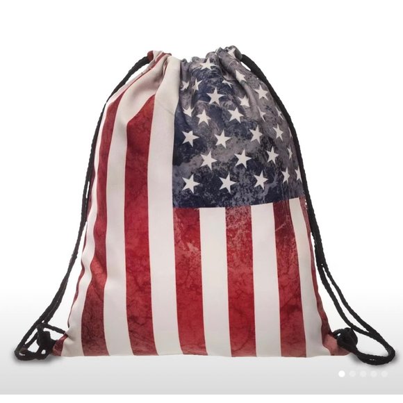 Unbranded | Bags | American Flag Pattern Storage Backpack Portable ...